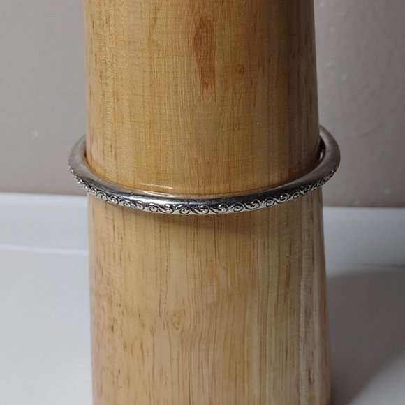 Trifari | Jewelry | Vintage Silver Tone Metal Trifari Bangle | Poshmark